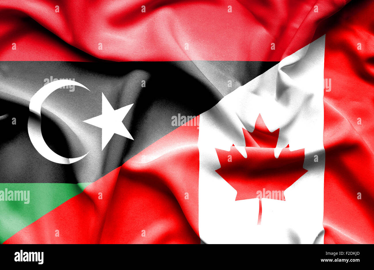 Canada libya flag hi-res stock photography and images - Alamy