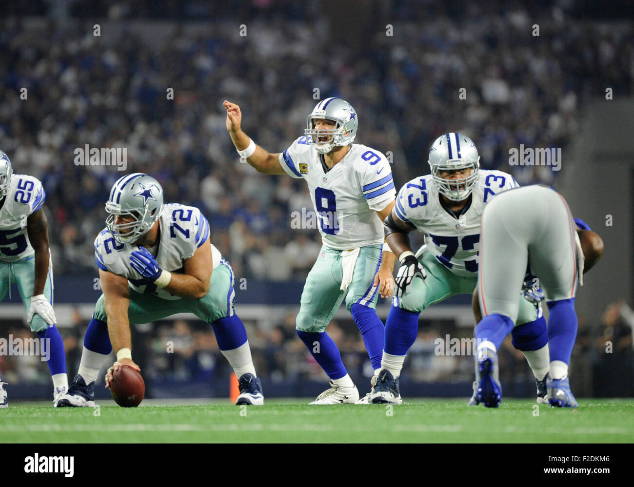 Sep 13, 2015: Dallas Cowboys quarterback Tony Romo #9 during an NFL ...