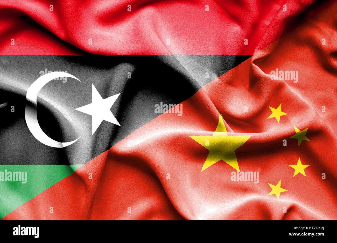 China libya flag hi-res stock photography and images - Alamy
