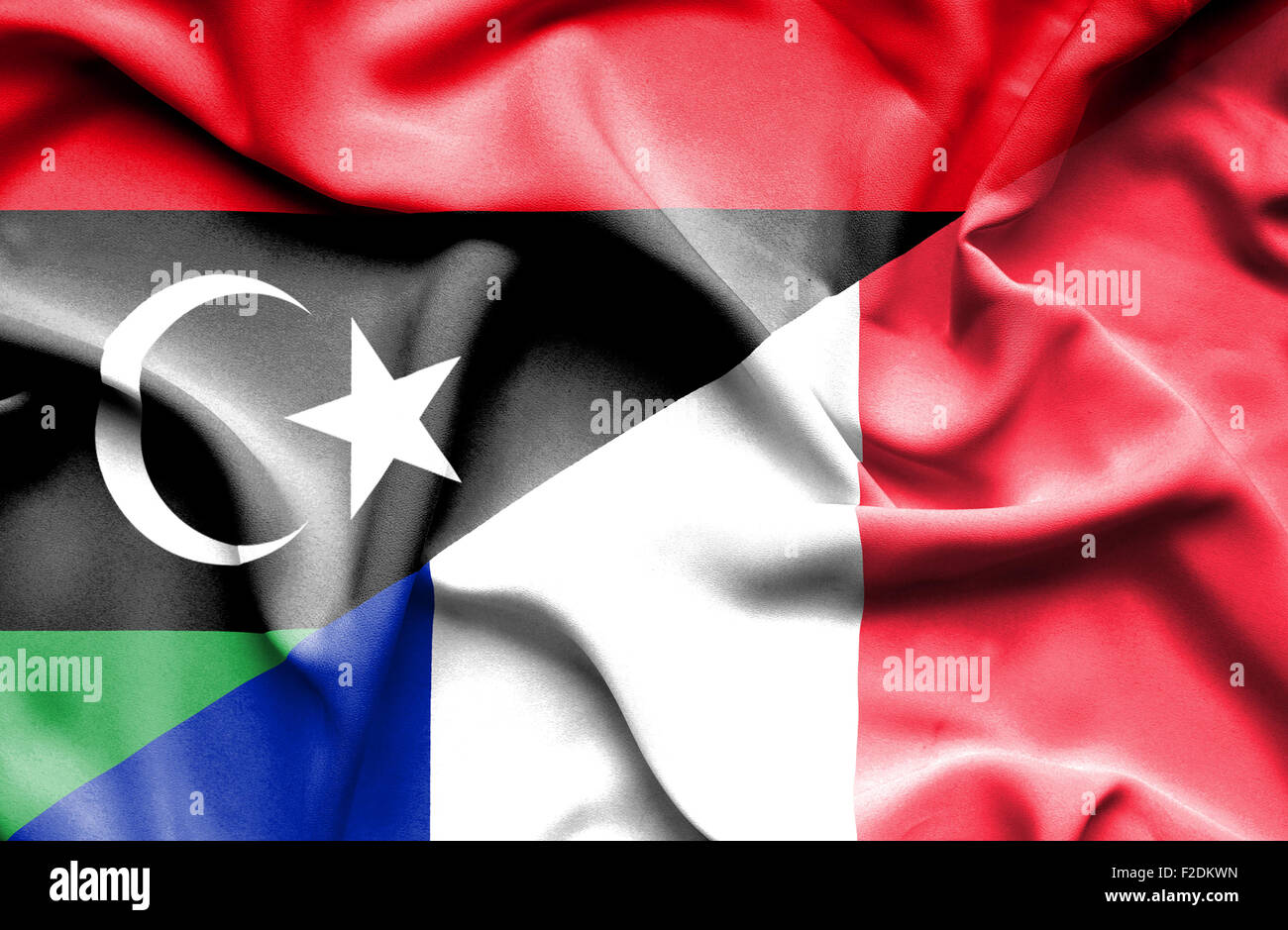 Libya france flag hi-res stock photography and images - Alamy