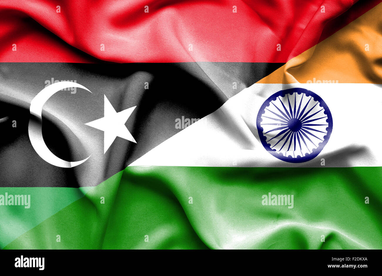 Libya india flag hi-res stock photography and images - Alamy