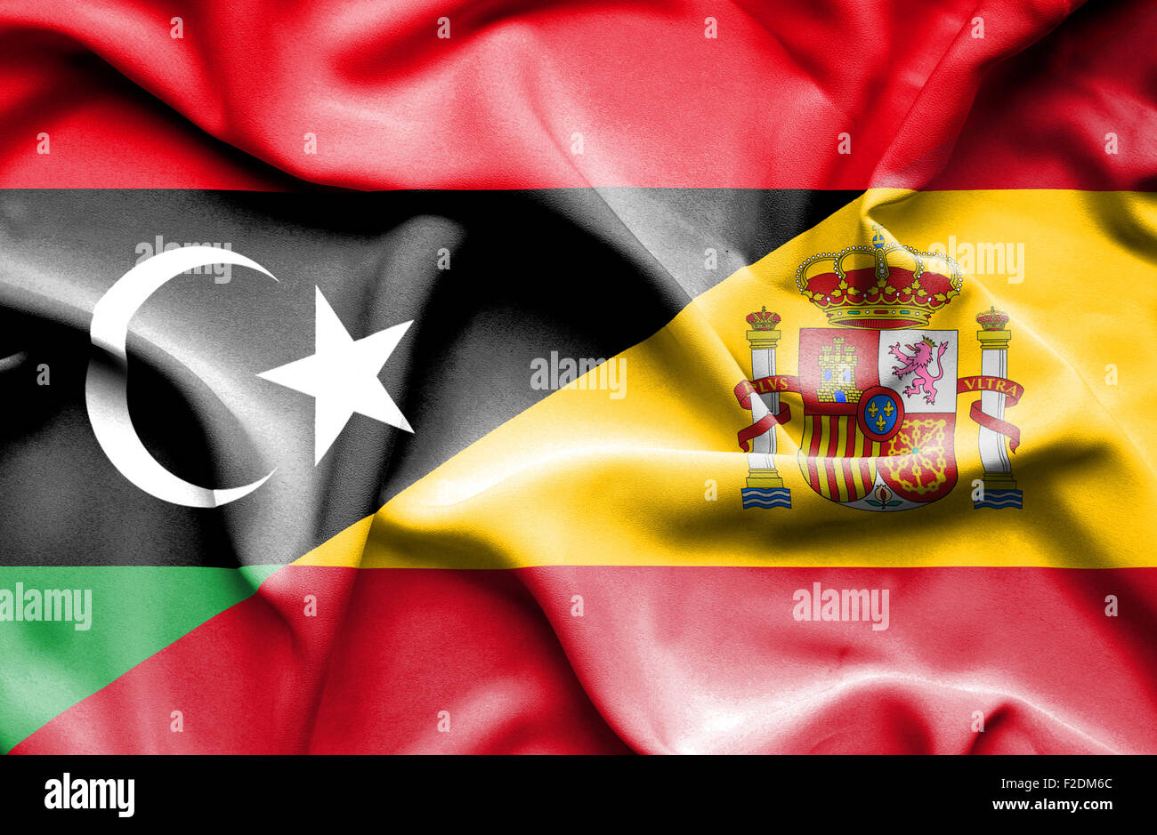 Spain libya flag hi-res stock photography and images - Alamy