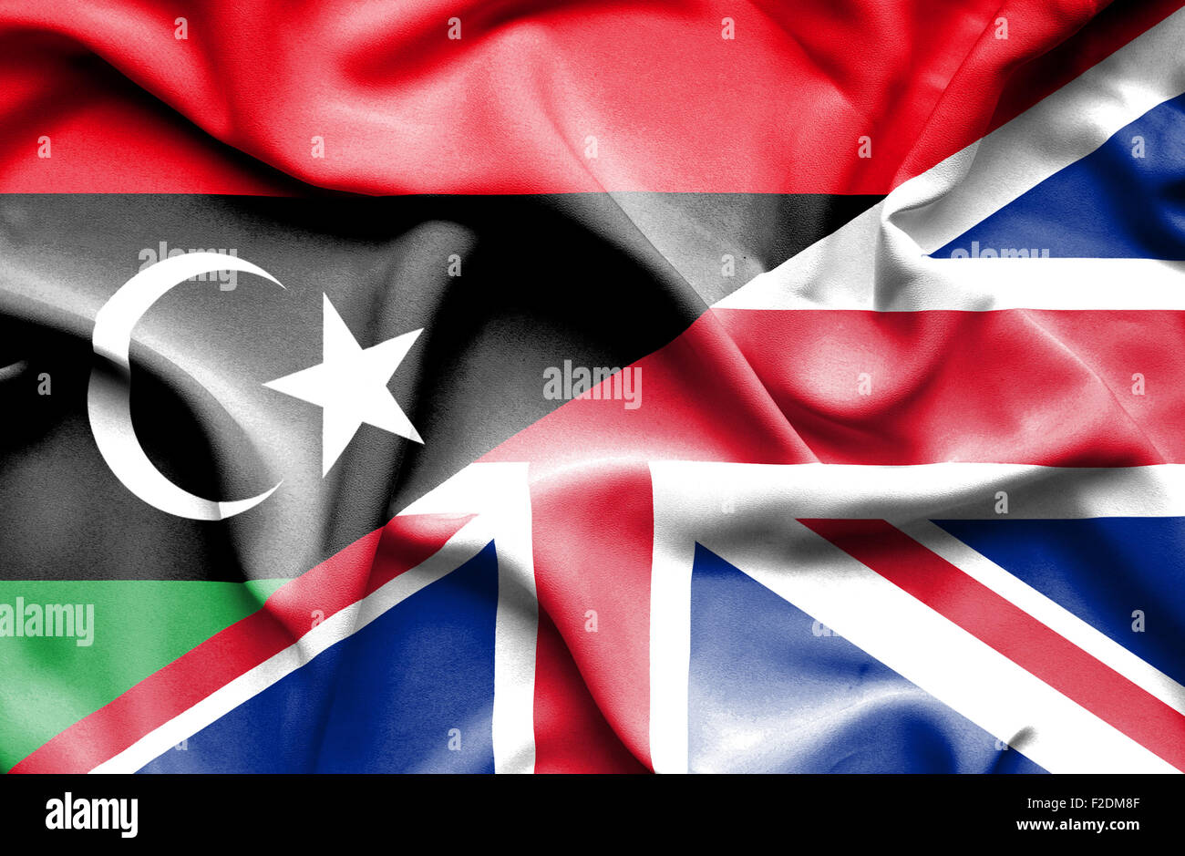 Uk great britain and libya flags hi-res stock photography and images ...
