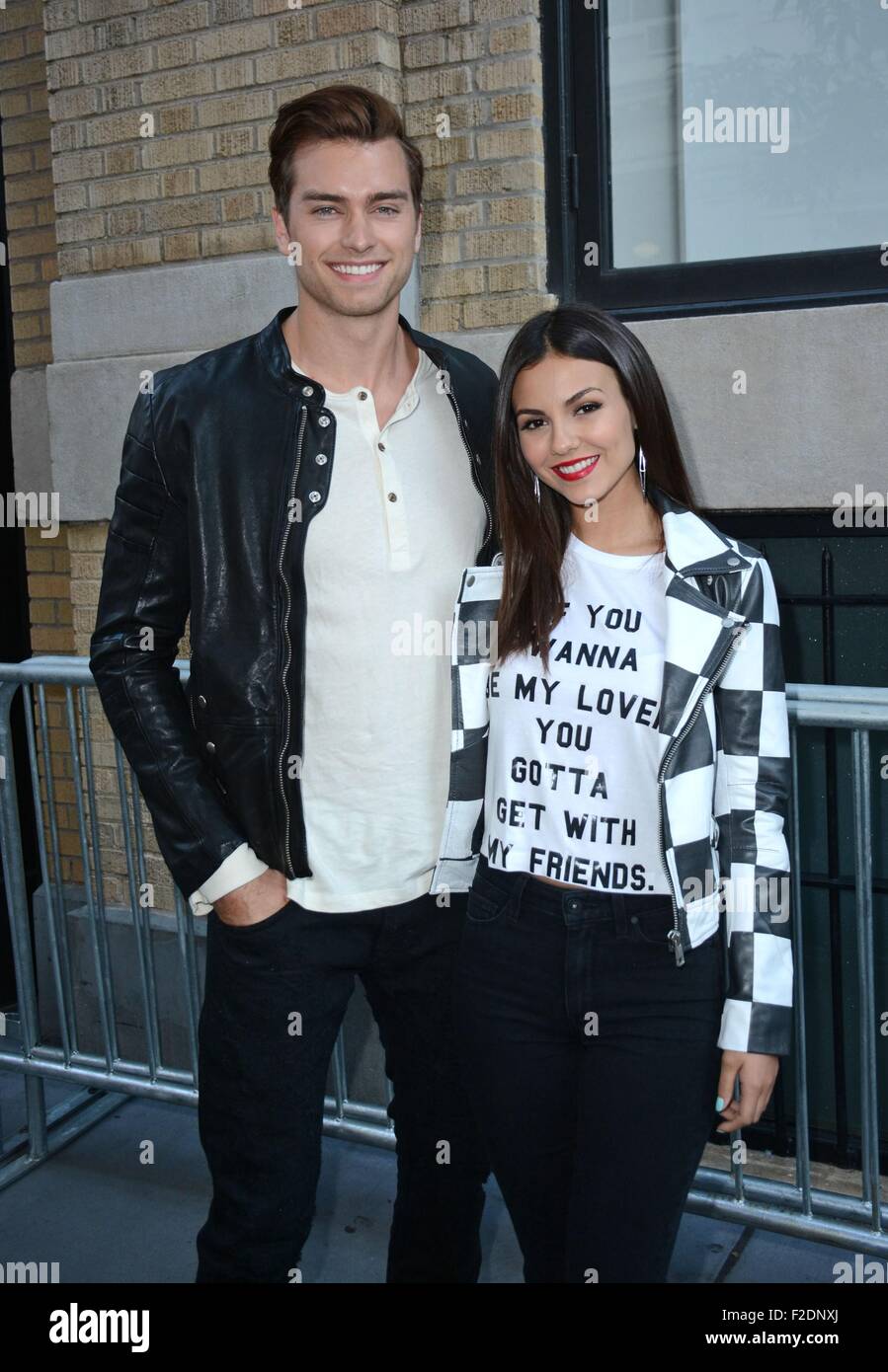 New York, NY, USA. 16th Sep, 2015. Pierson Fode, Victoria Justice at ...