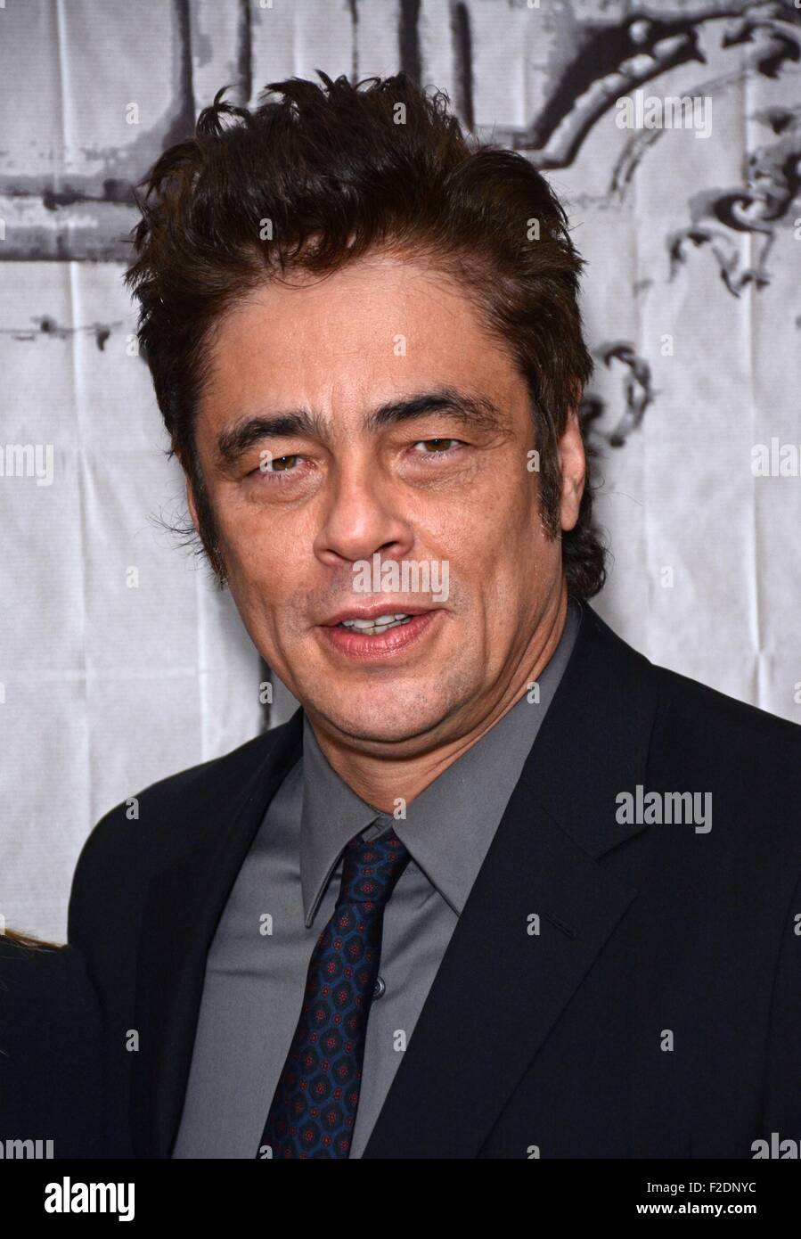 New York, NY, USA. 16th Sep, 2015. Benicio Del Toro in attendance for ...