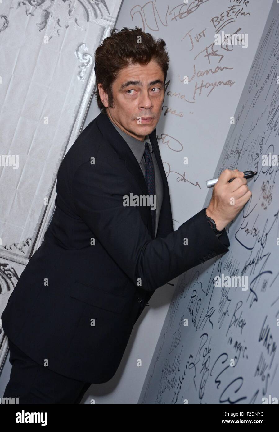 New York, NY, USA. 16th Sep, 2015. Benicio Del Toro in attendance for ...