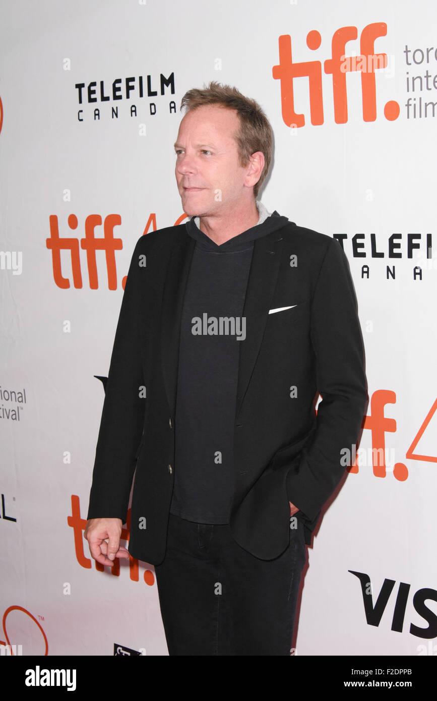 Toronto, Ontario, Canada. 16th Sep, 2015. Actor KIEFER SUTHERLAND ...