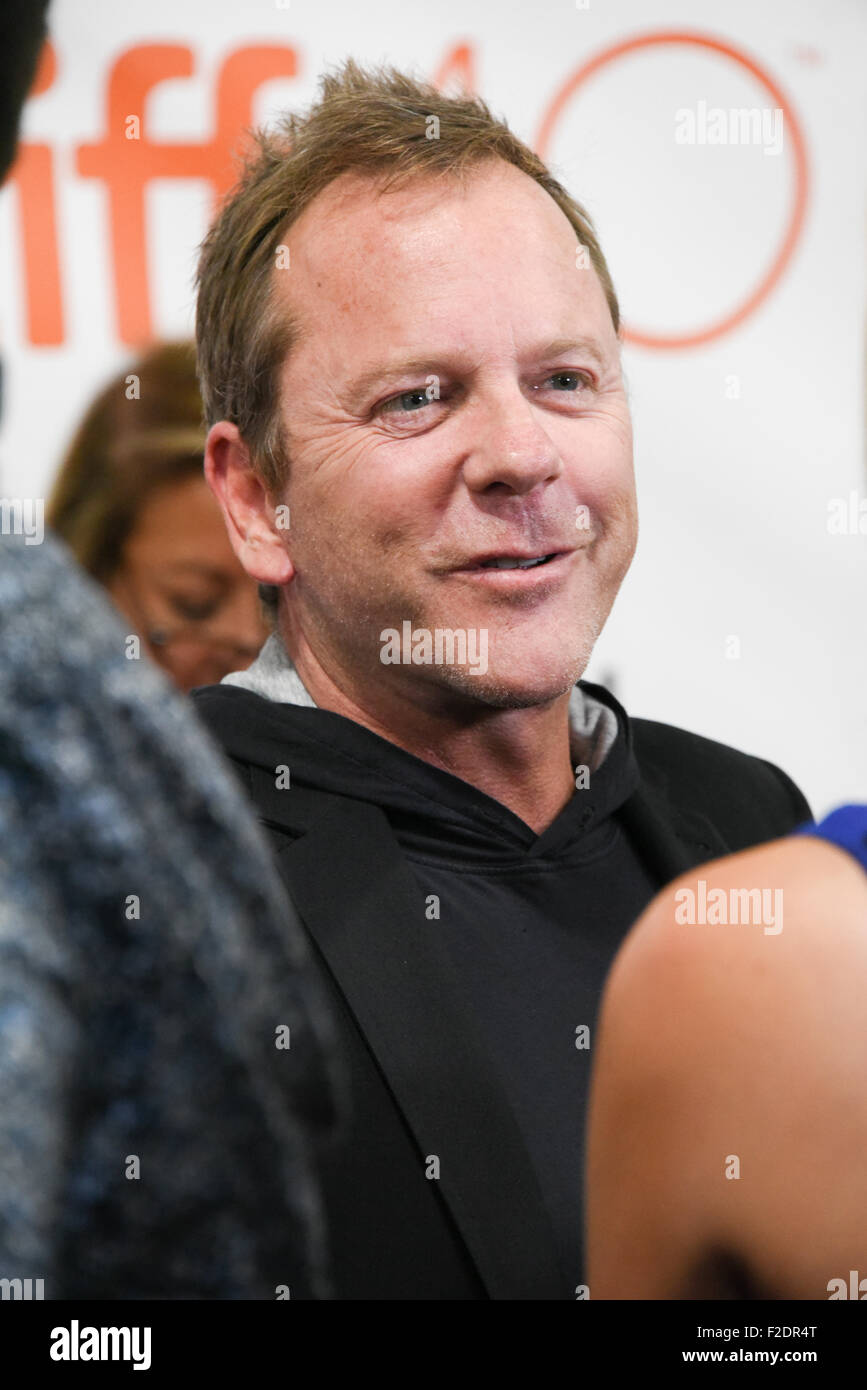 Toronto, Ontario, Canada. 16th Sep, 2015. Actor KIEFER SUTHERLAND ...