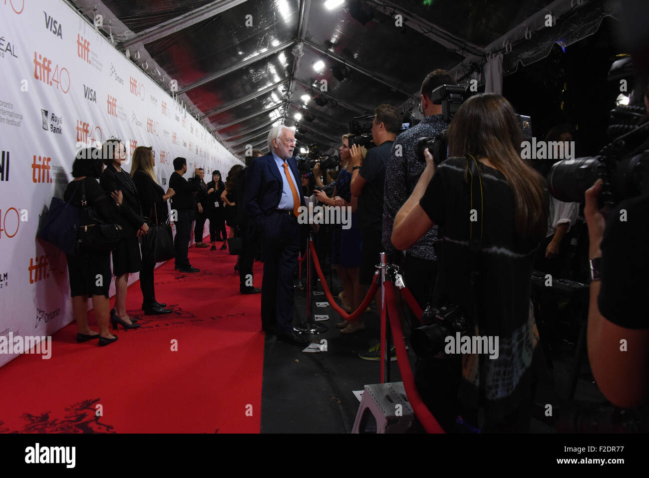 Toronto, Ontario, Canada. 16th Sep, 2015. Actor DONALD SUTHERLAND ...