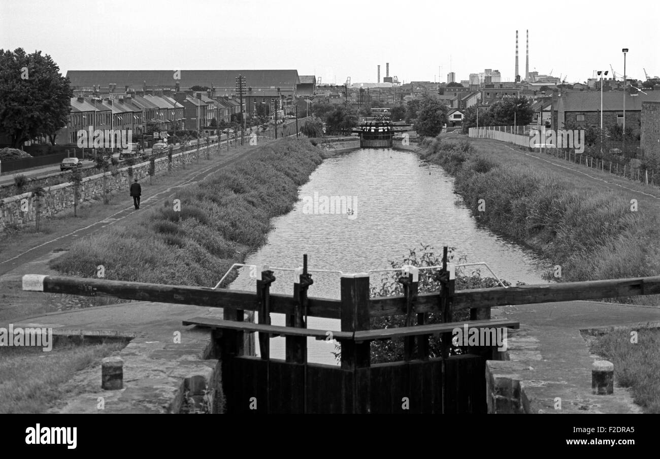 The Royal Canal, Dublin, referred to in James Joyce 'Ulysses', Ireland ...