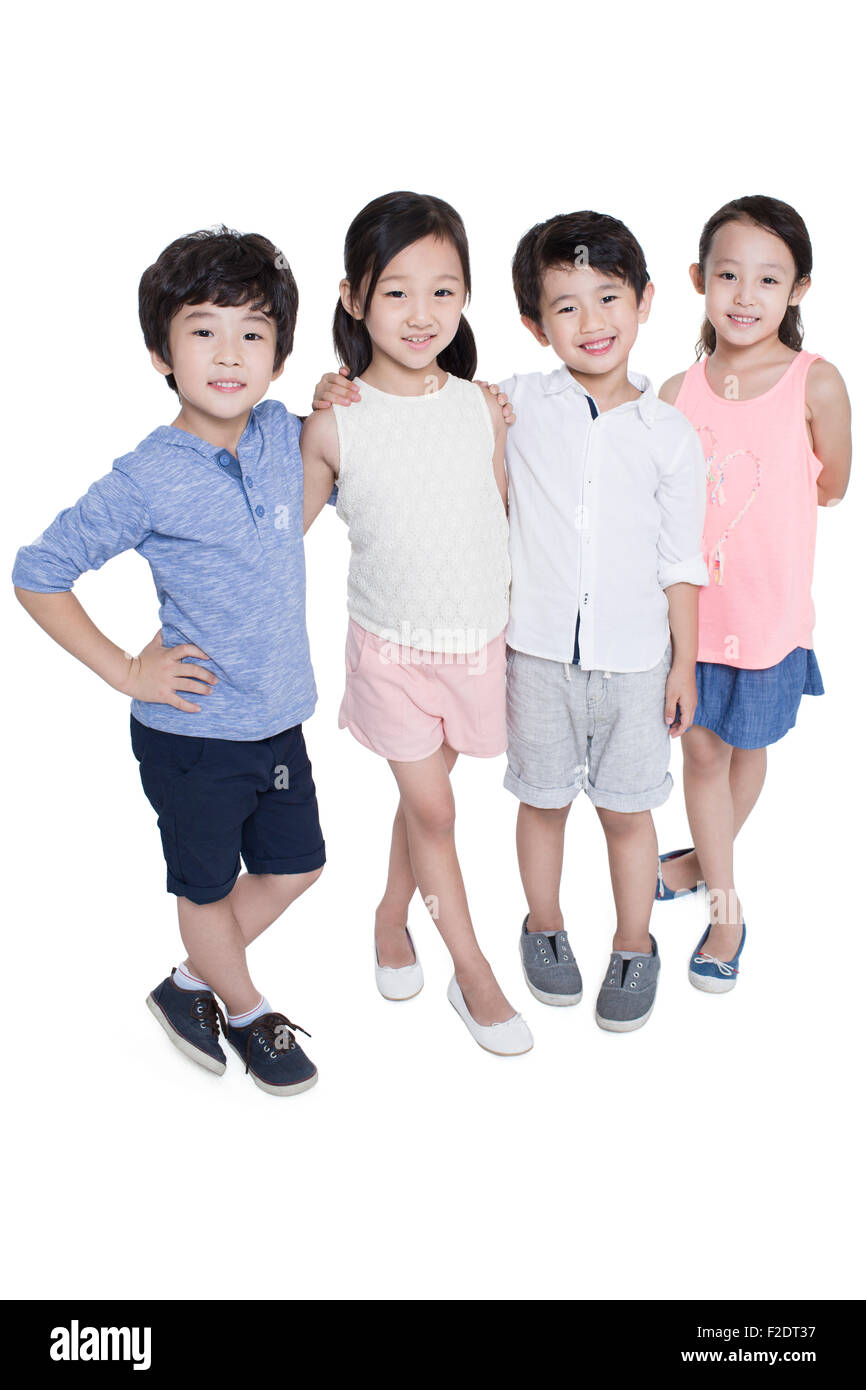 Children in group photo Cut Out Stock Images & Pictures - Alamy