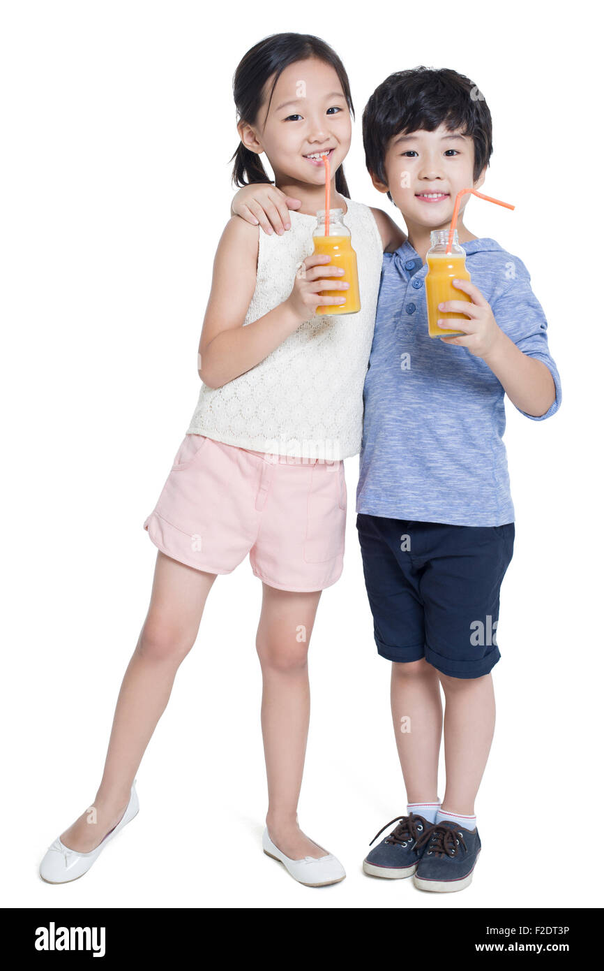 Children eating healthy Cut Out Stock Images & Pictures - Alamy