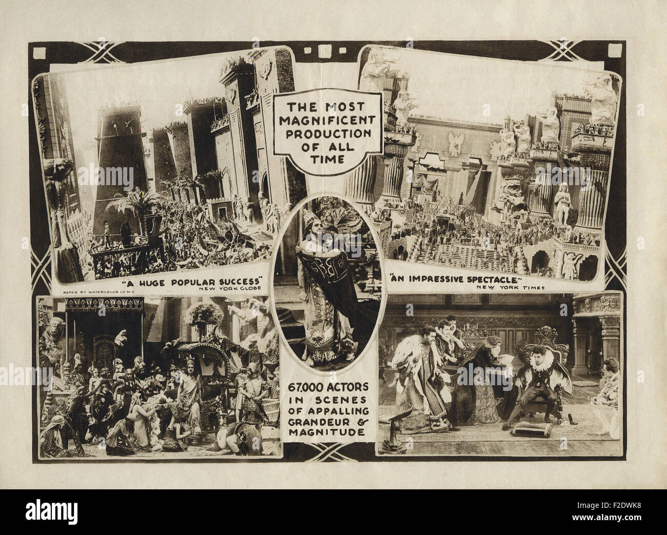 Intolerance 04 - Movie Poster Stock Photo - Alamy