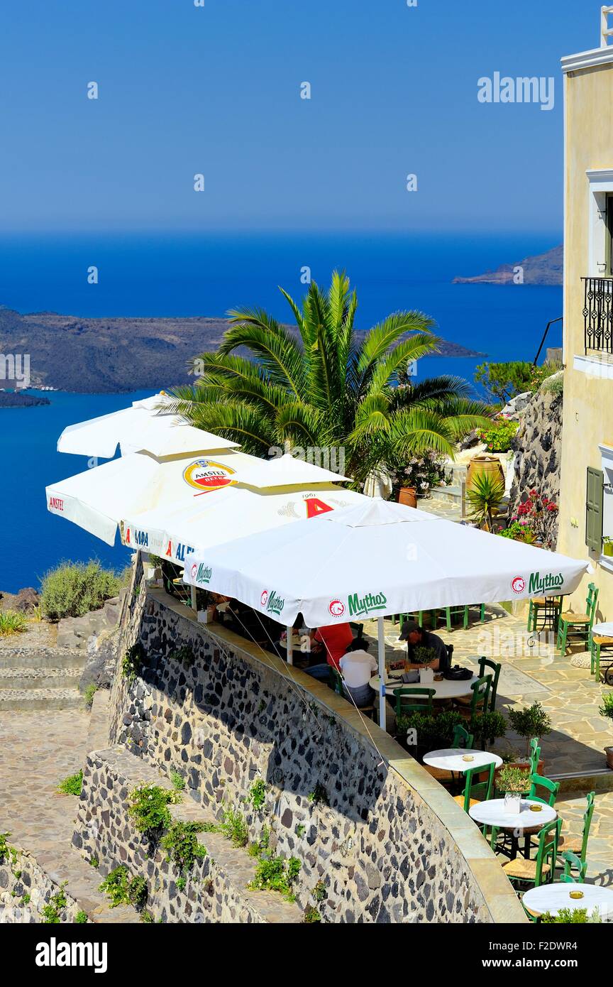 Typical greek cafe hi-res stock photography and images - Alamy