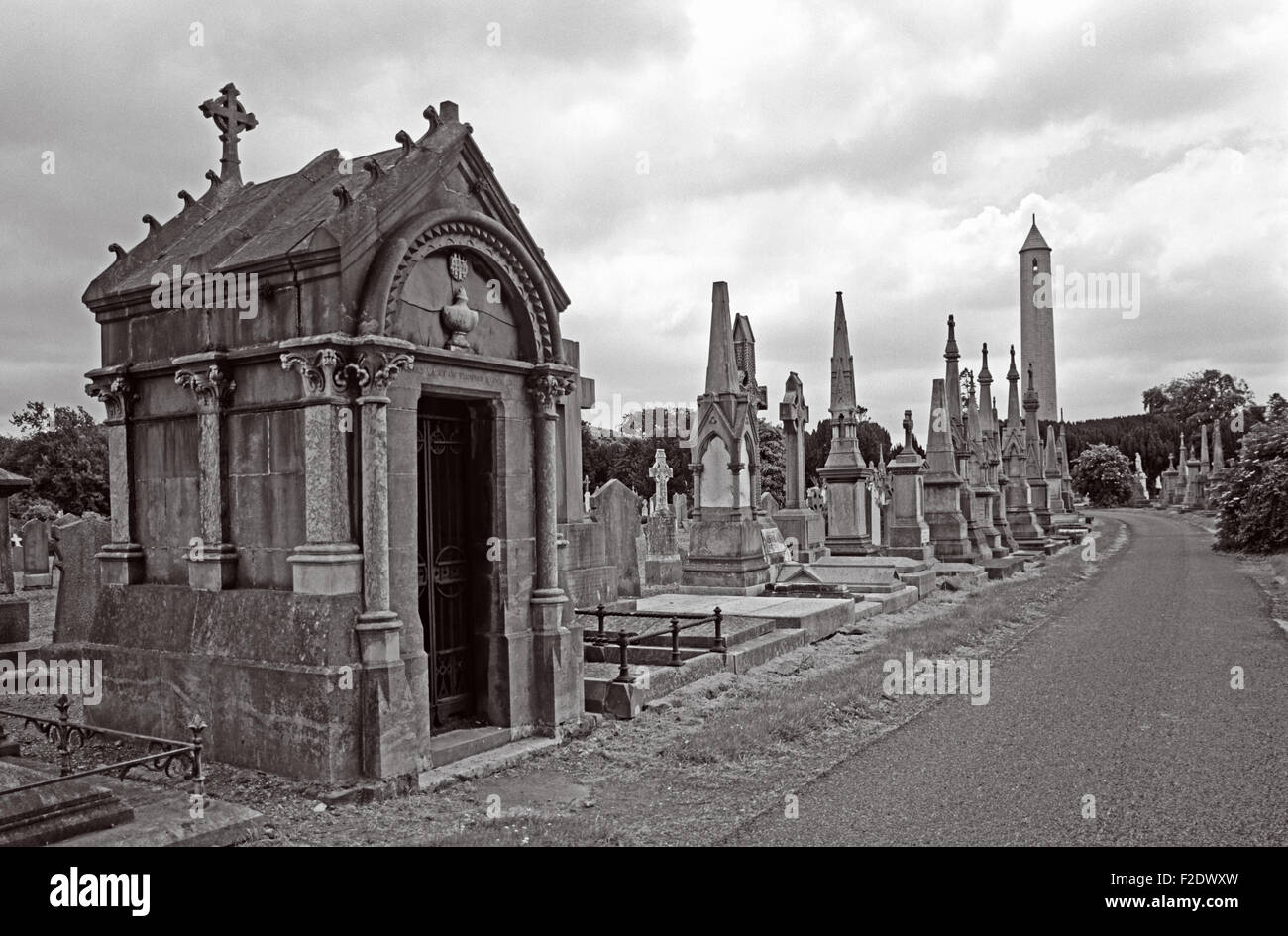 Glasnevin Cemetery, Dublin, where many prominent national figures are ...