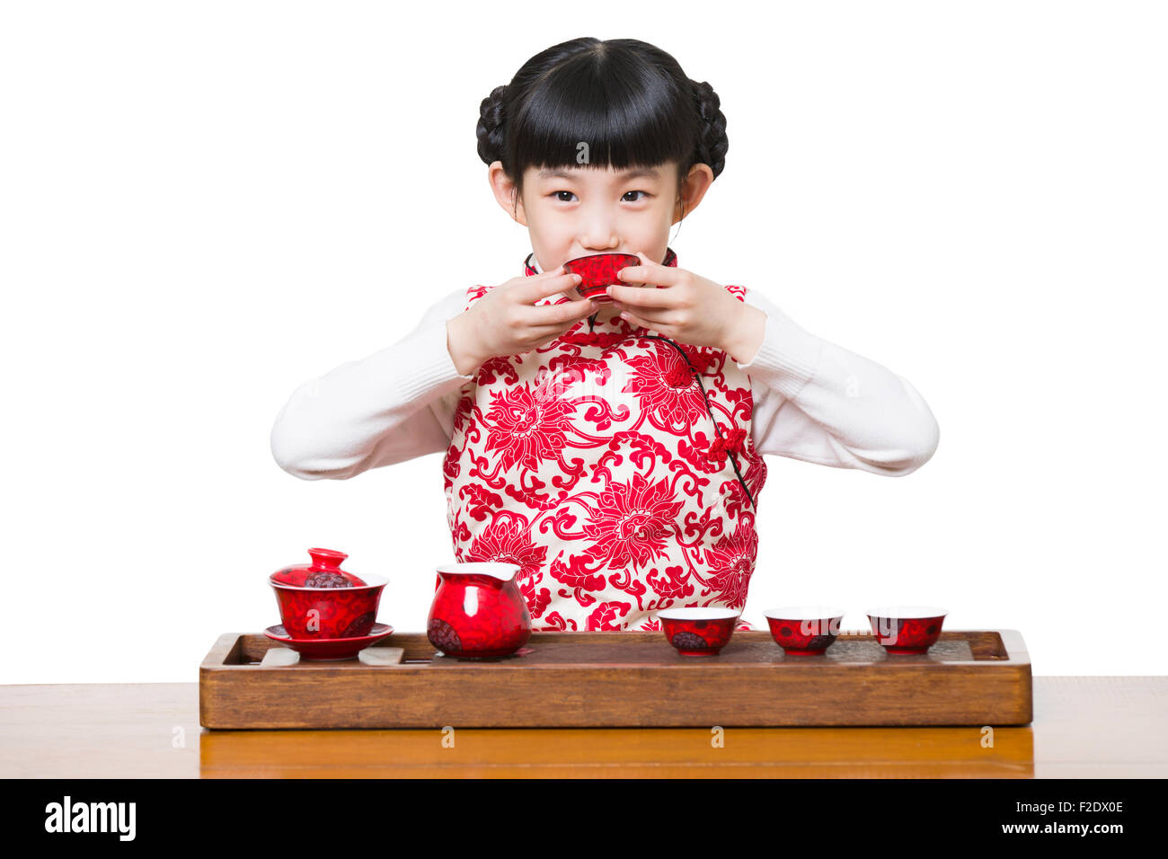 Girl drinking tea looking out hi-res stock photography and images - Alamy