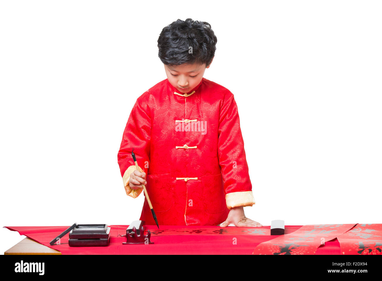 Chinese Boy Calligraphy High Resolution Stock Photography and Images ...
