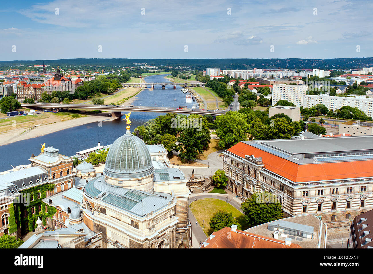 dresden - birds eye view Stock Photo - Alamy