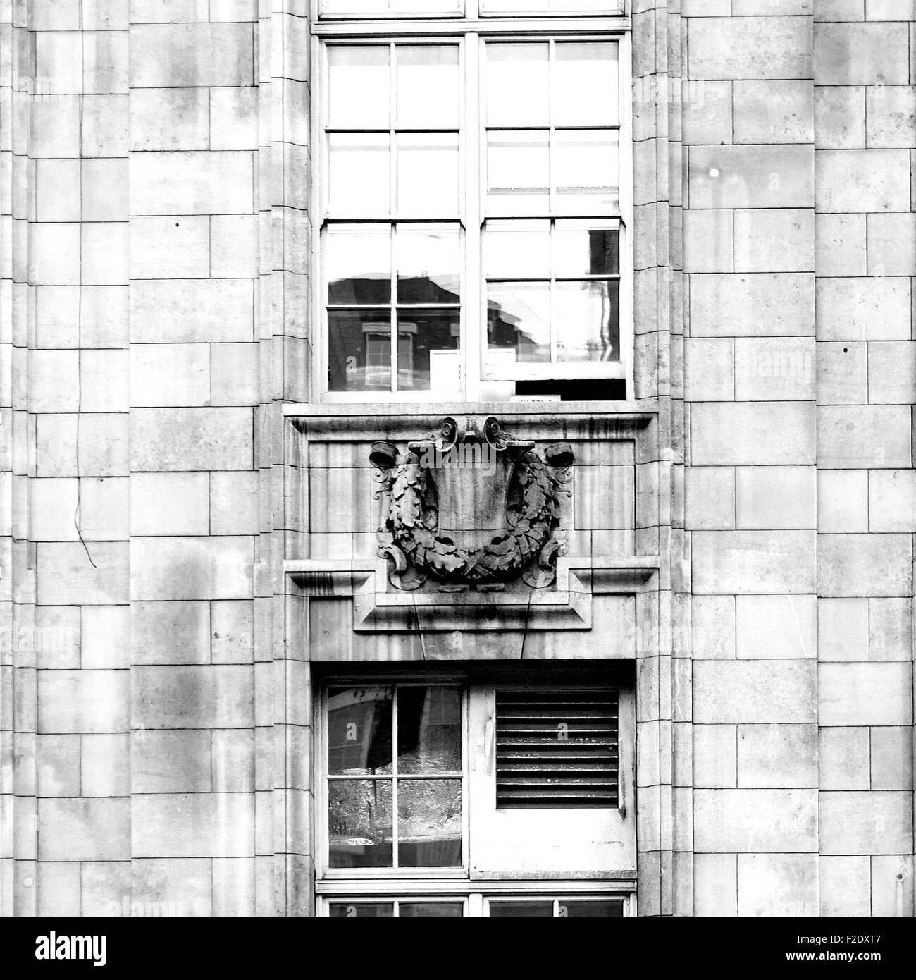 old windon in england london brick and glass the wall Stock Photo - Alamy