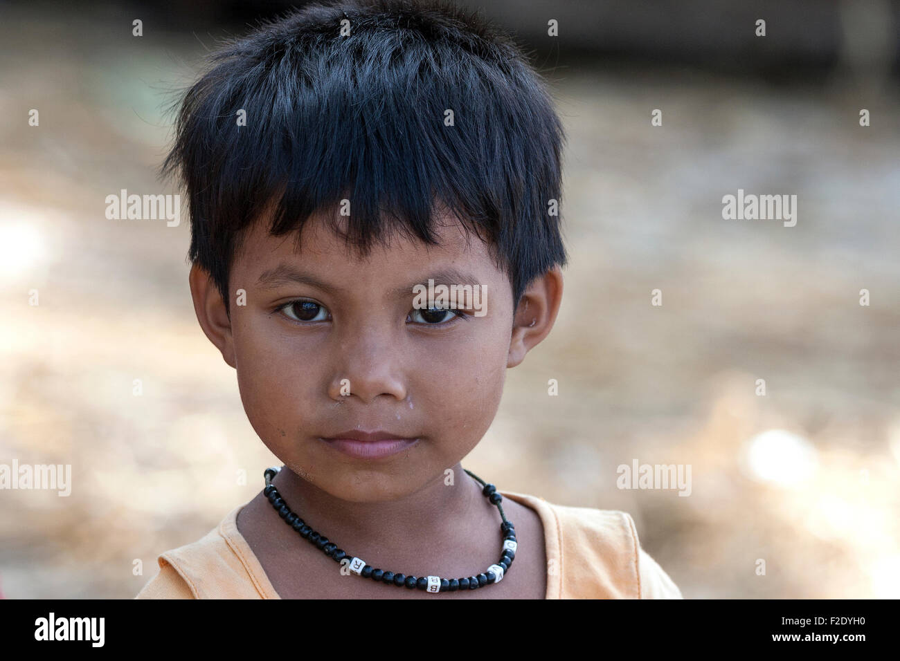 Local girl with necklace, portrait, Ngapali, Thandwe, Rakhine State ...