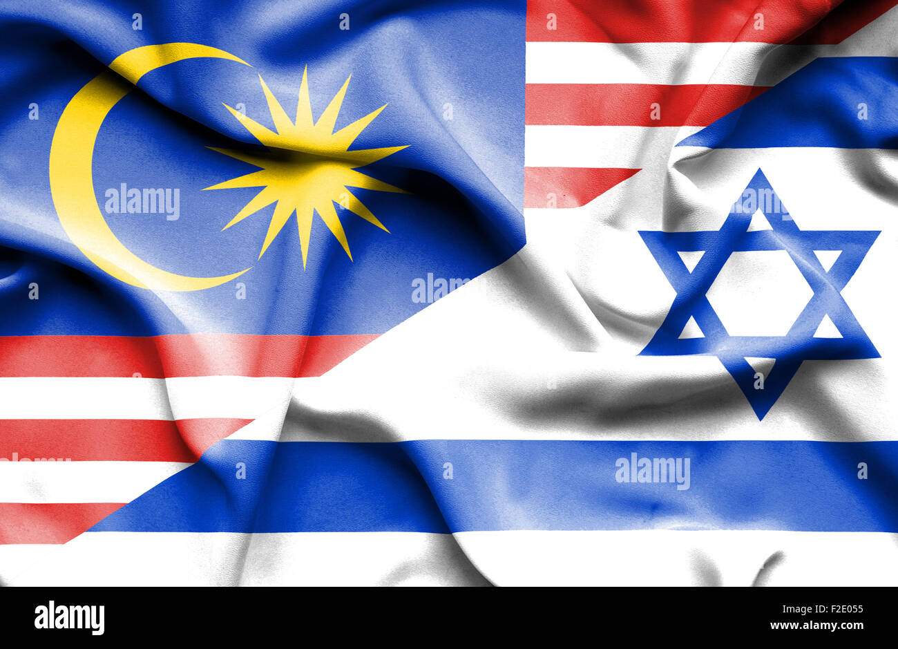 Malaysian flag with israeli flag hi-res stock photography and images ...