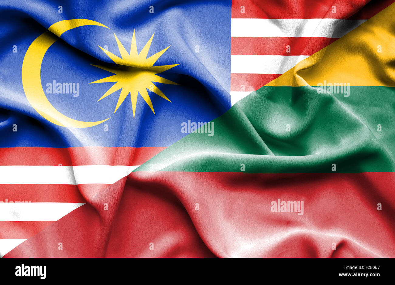 Malaysia lithuania two flags hi-res stock photography and images - Alamy