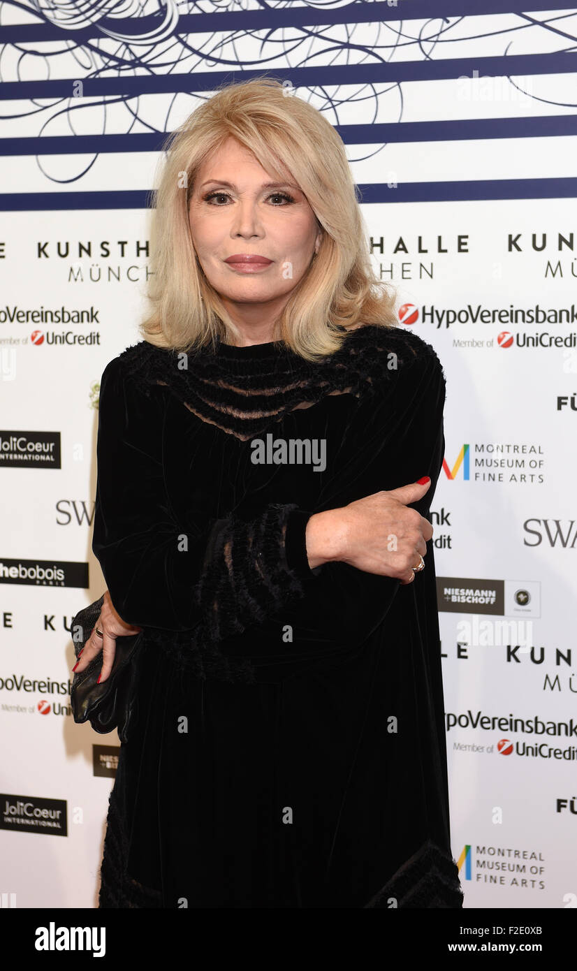 Munich, Germany. 16th Sep, 2015. Singer Amanda Lear poses at the red ...