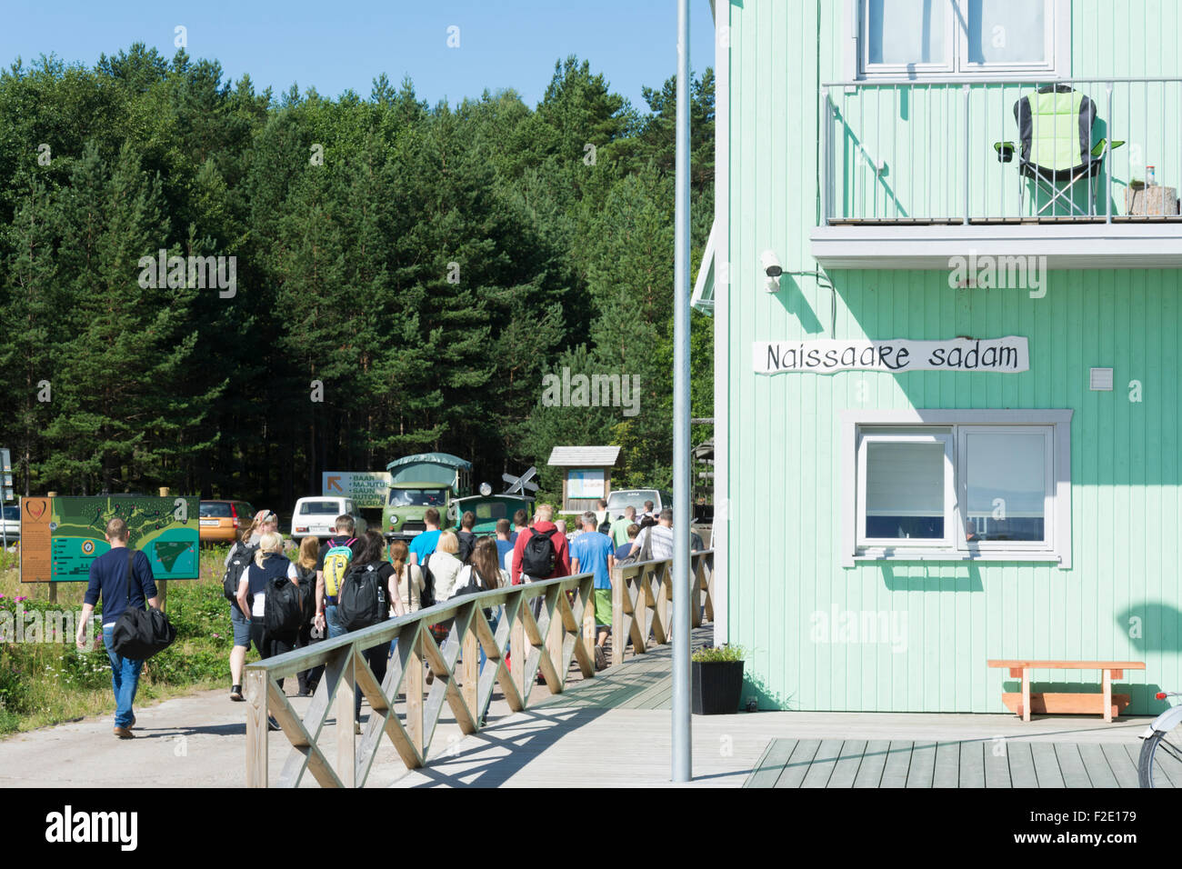 Naissaar island harbour in Estonia Stock Photo - Alamy