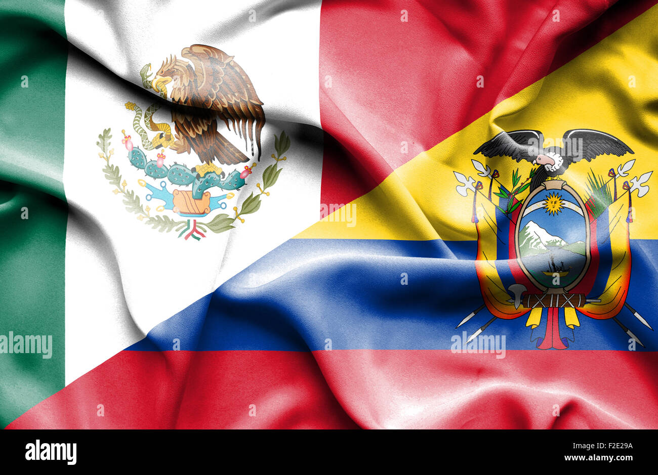 Mexico ecuador flag hi-res stock photography and images - Alamy