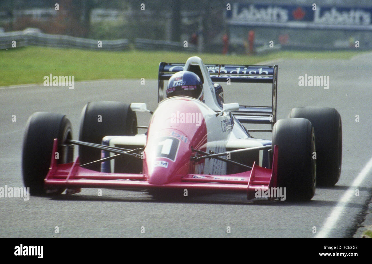 Paul Warwick, British F3000, Easter 1991, Oulton Park Stock Photo - Alamy