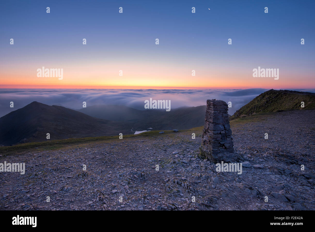 Sunrise on Helvellyn Stock Photo - Alamy