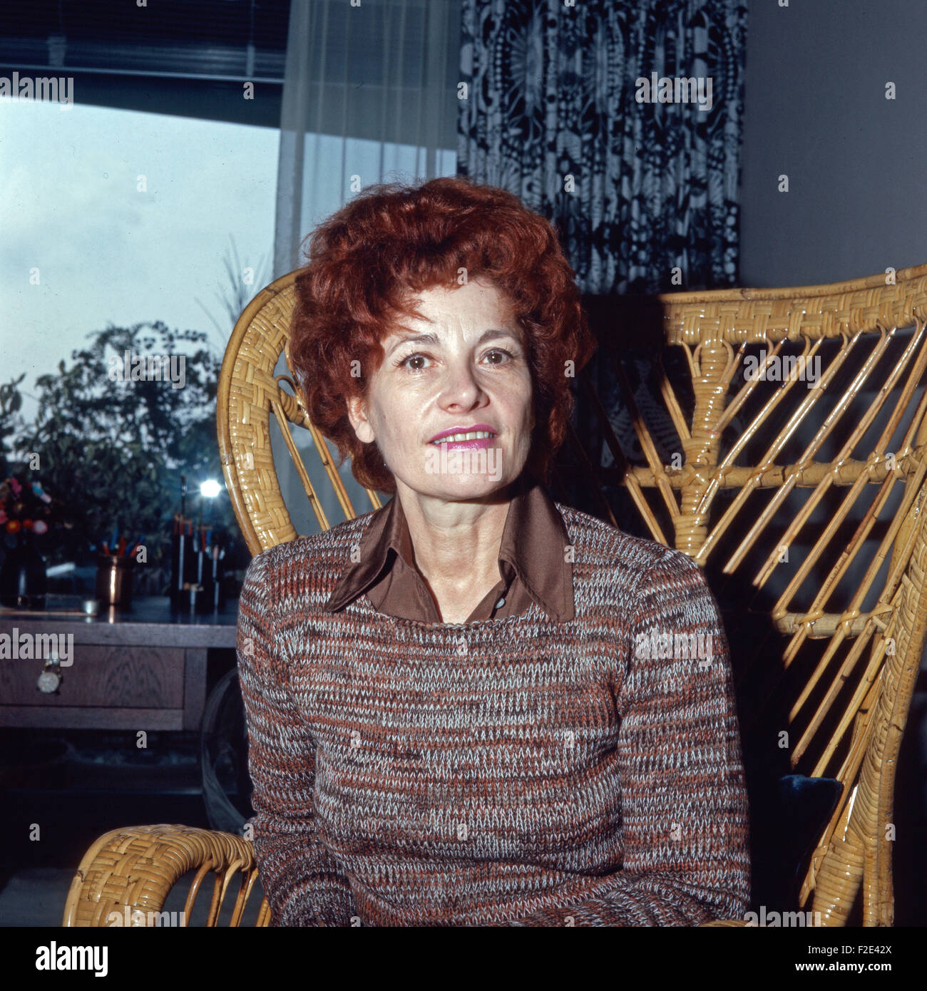 Deutsche Schauspielerin und Tänzerin Gisela Uhlen, Deutschland 1970er ...