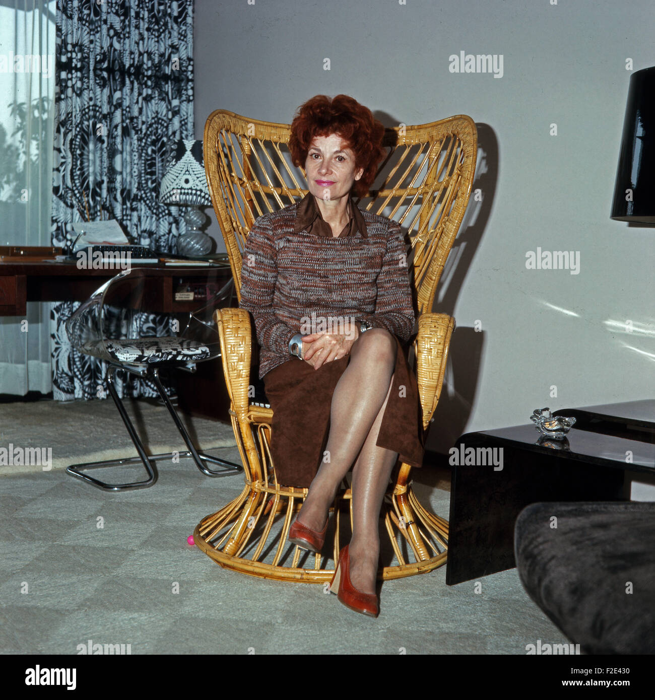 Deutsche Schauspielerin und Tänzerin Gisela Uhlen, Deutschland 1970er ...