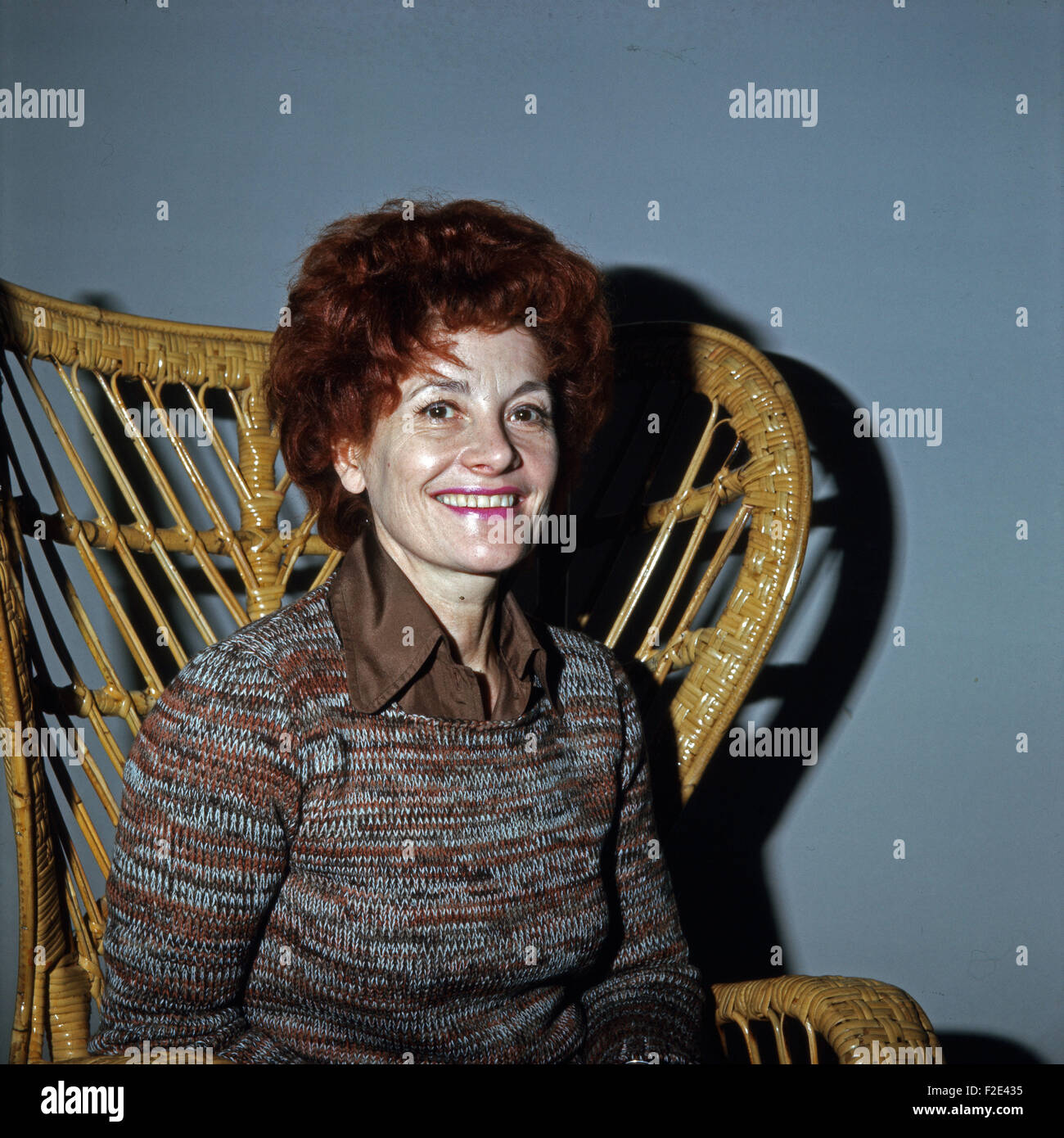 Deutsche Schauspielerin und Tänzerin Gisela Uhlen, Deutschland 1970er ...
