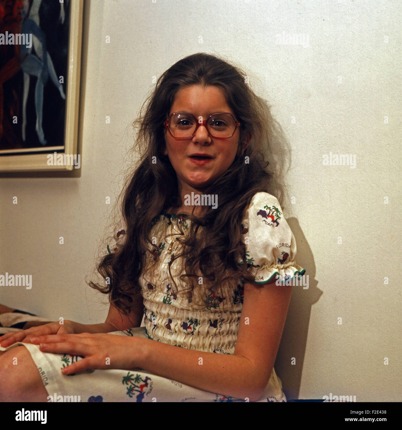 Junge Schauspielerin Isabelle Höringer, Deutschland 1970er Jahre. Young ...