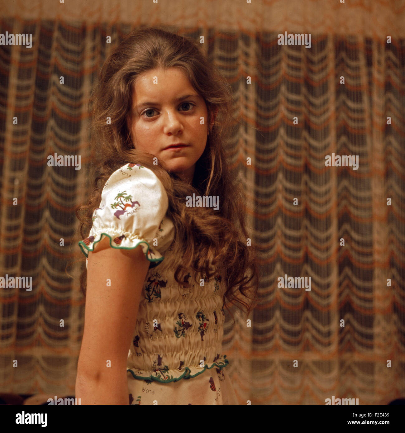 Junge Schauspielerin Isabelle Höringer, Deutschland 1970er Jahre. Young ...