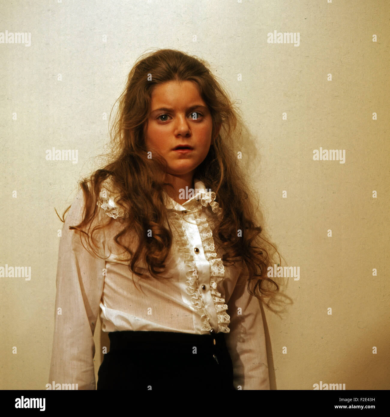 Junge Schauspielerin Isabelle Höringer, Deutschland 1970er Jahre. Young ...