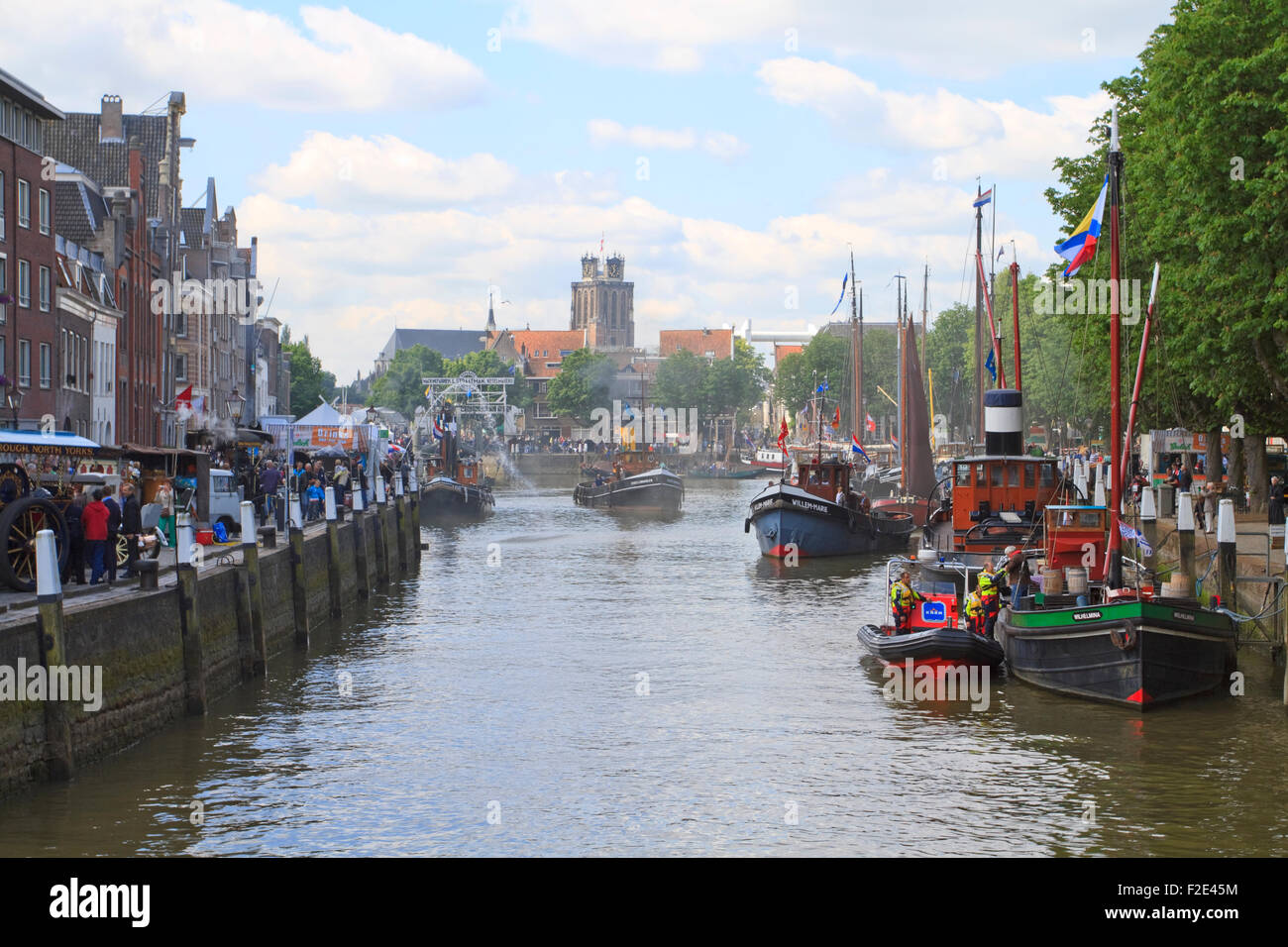 DORDRECHT, NETHERLANDS - JUNE 2 2012: Dordrecht in Steam, the largest ...