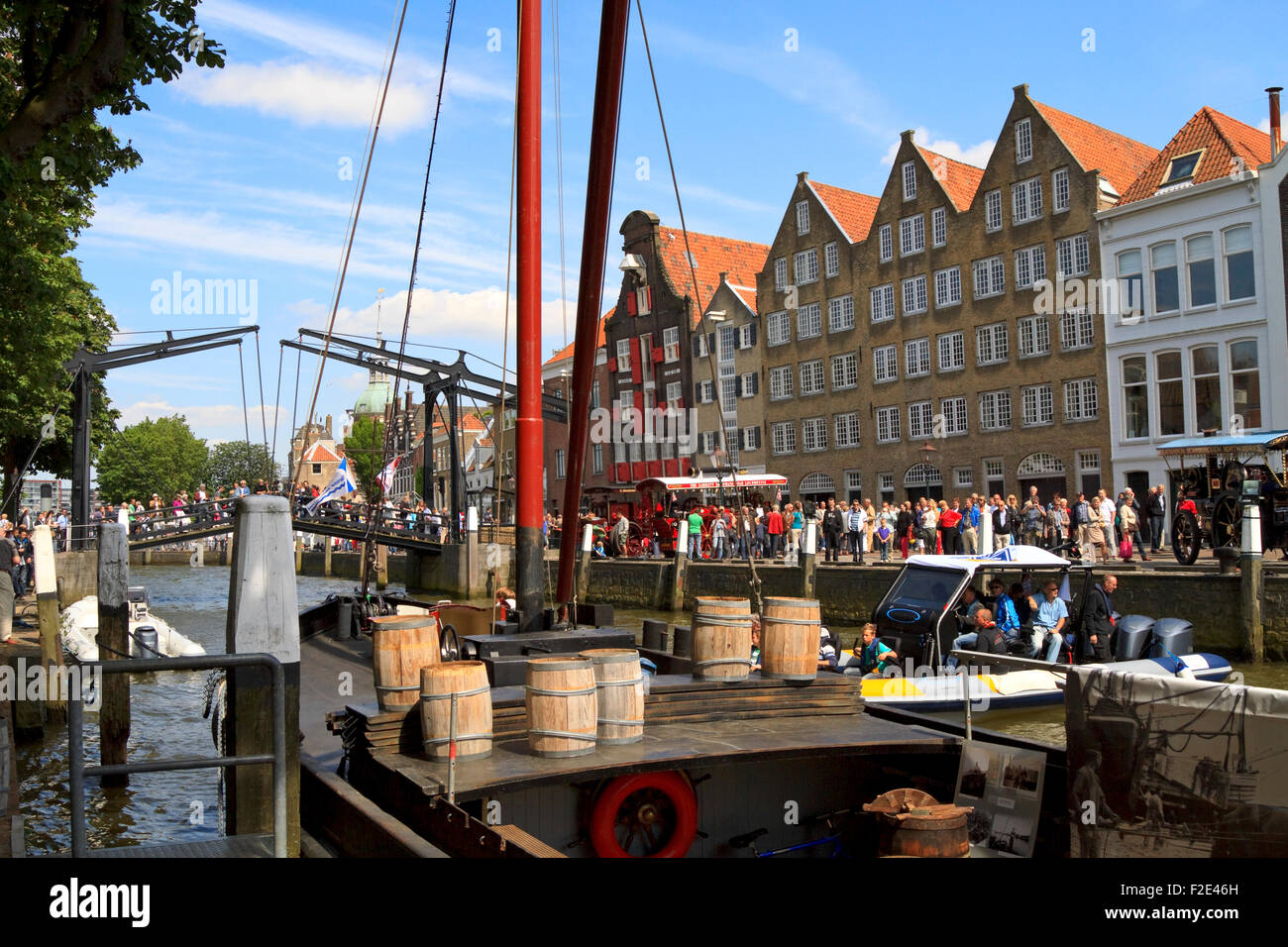 DORDRECHT, NETHERLANDS - JUNE 2 2012: Dordrecht in Steam, the largest ...