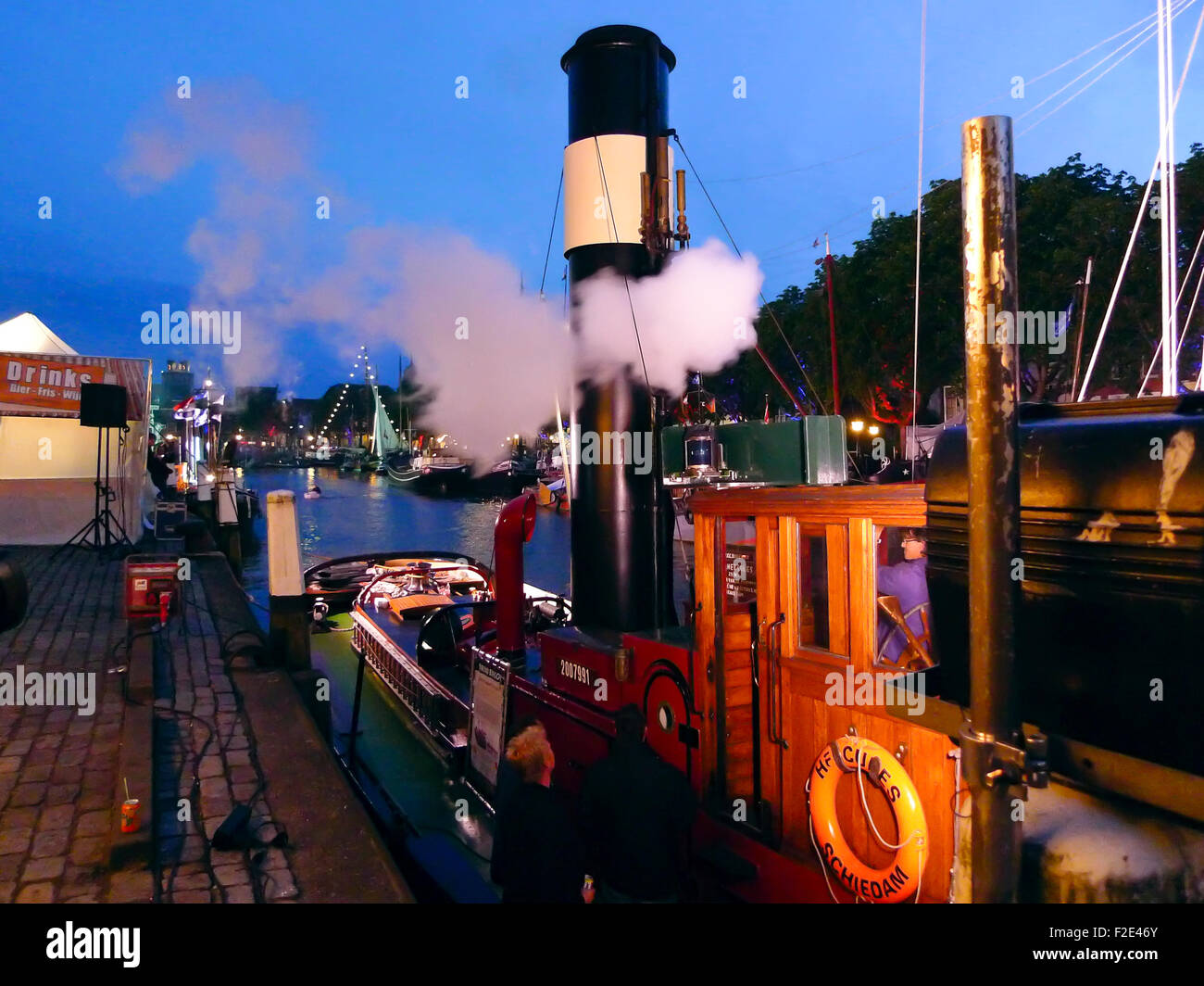 DORDRECHT, NETHERLANDS - JUNE 2 2012: Dordrecht in Steam, the largest ...