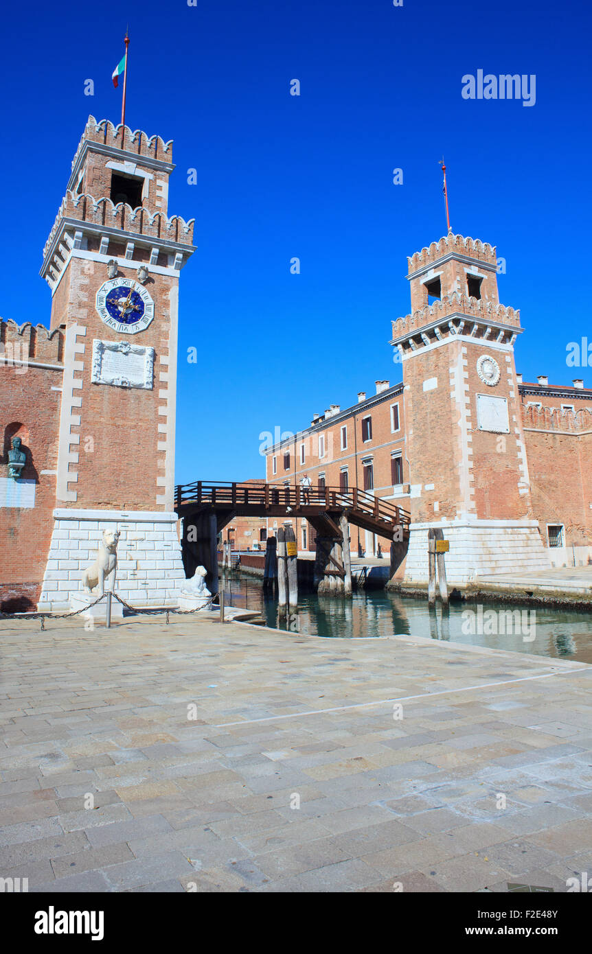 View of the Arsenale in Venice, Italy Stock Photo - Alamy