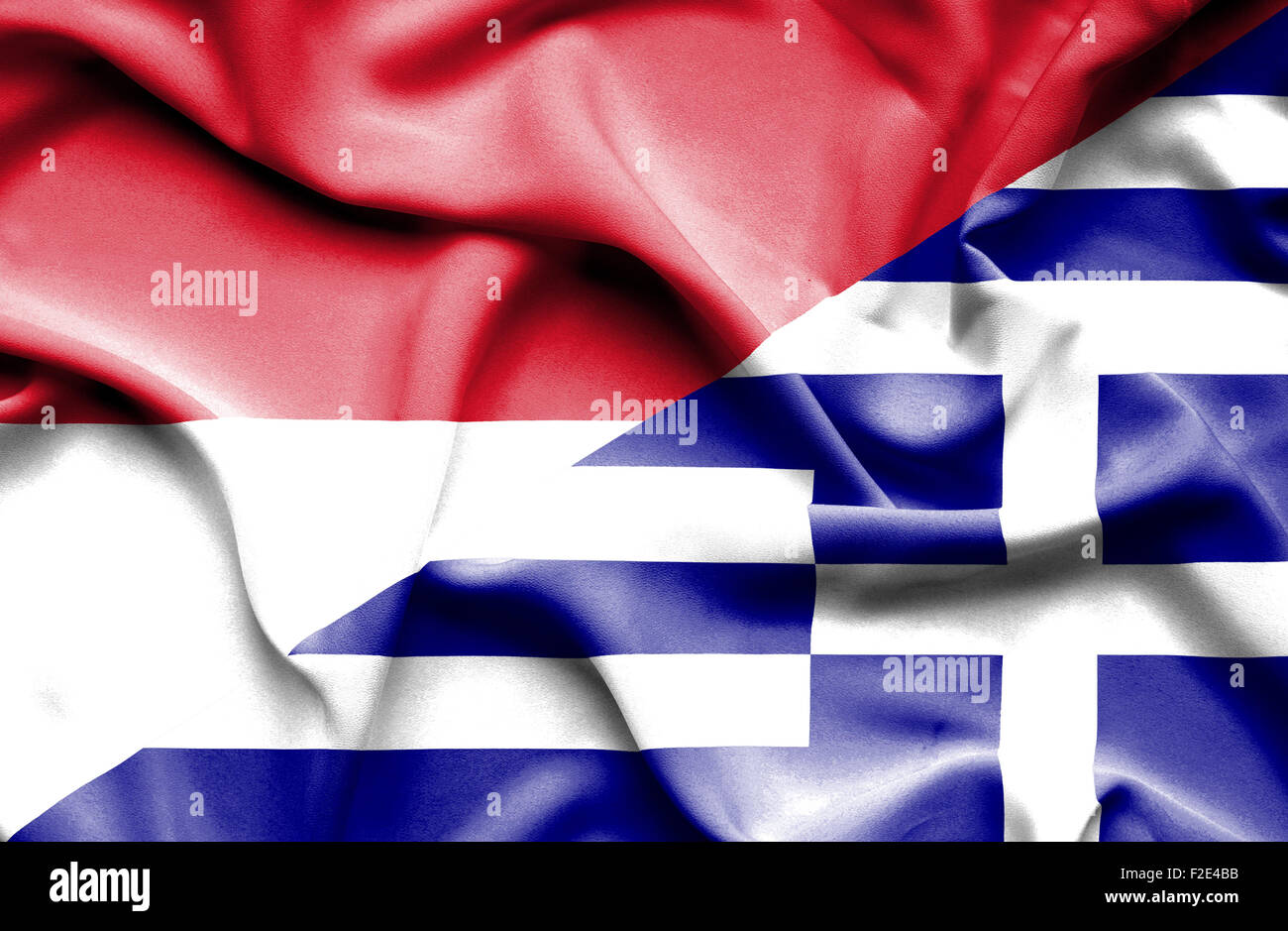 Greece monaco flag hi-res stock photography and images - Alamy