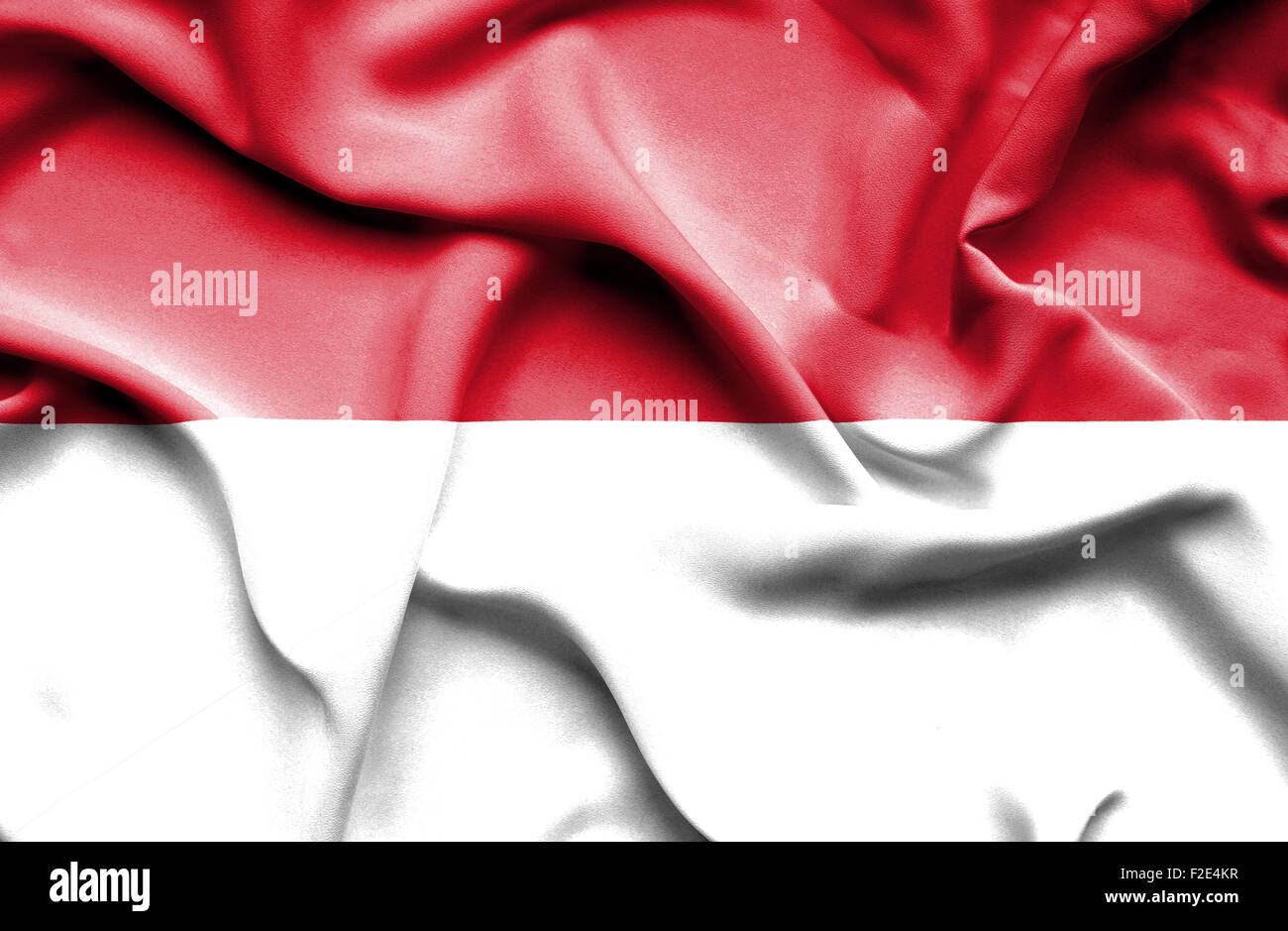Waving flag of Indonesia and Monaco Stock Photo - Alamy