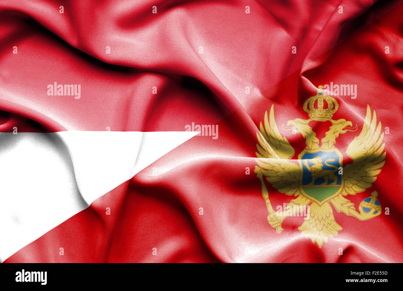 Montenegro monaco flag hi-res stock photography and images - Alamy