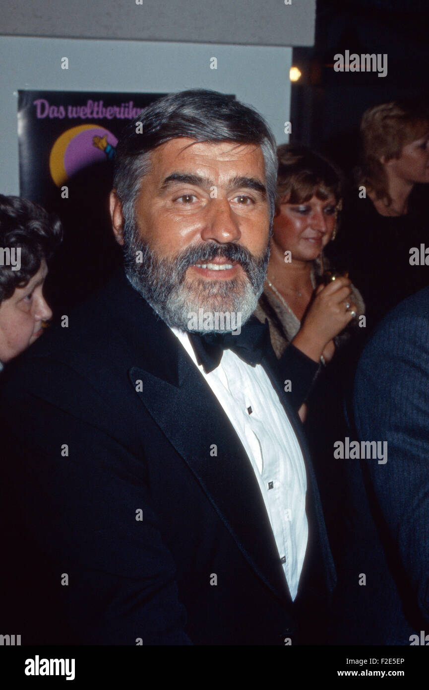 Der deutsche Schauspieler Mario Adorf, Deutschland 1980er Jahre. German ...