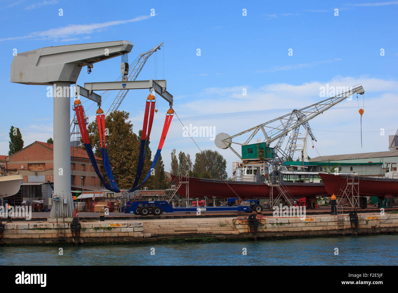 View of the Shipyard, Arsenale in Venice Stock Photo - Alamy