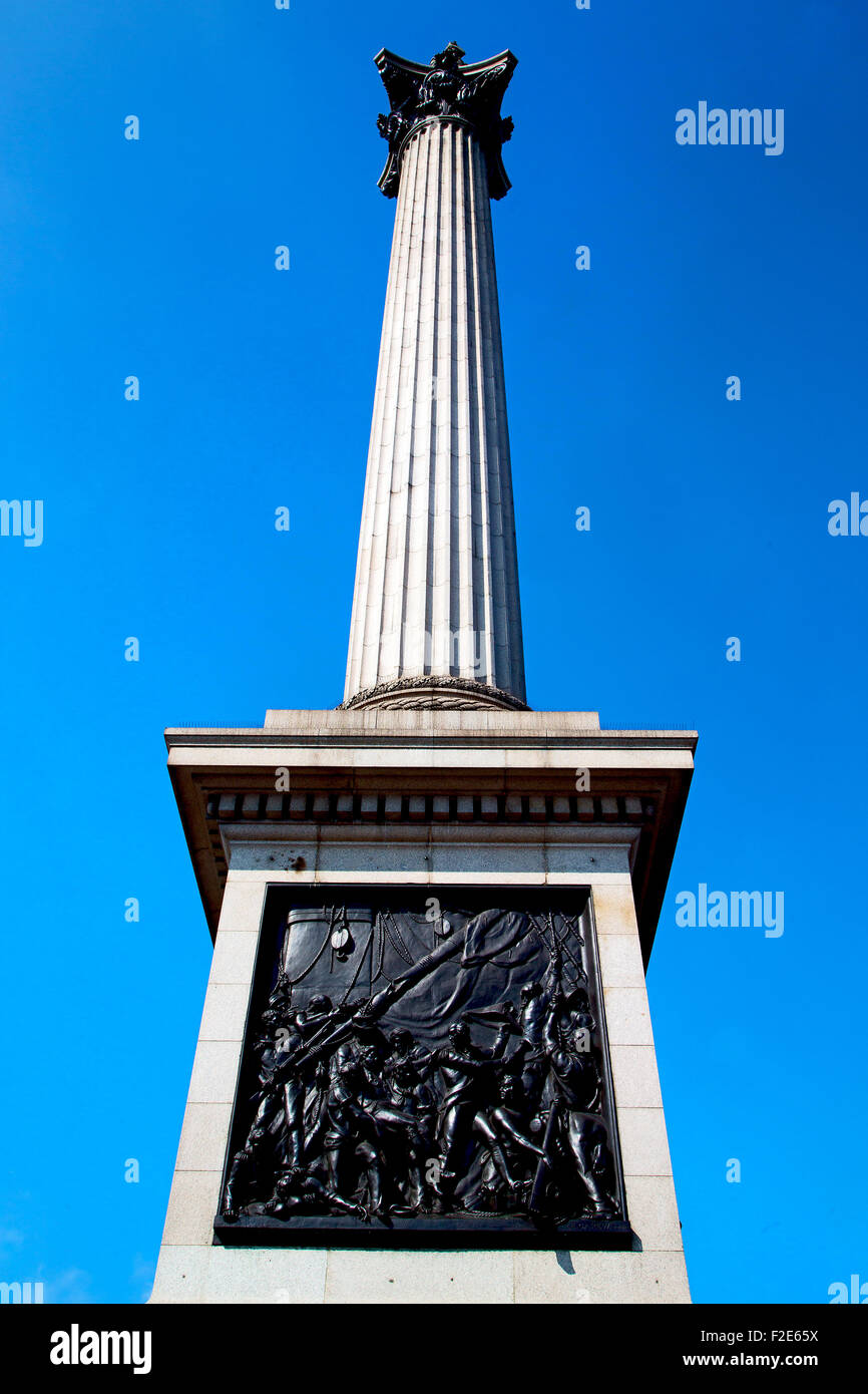column in london england old architecture and sky Stock Photo - Alamy