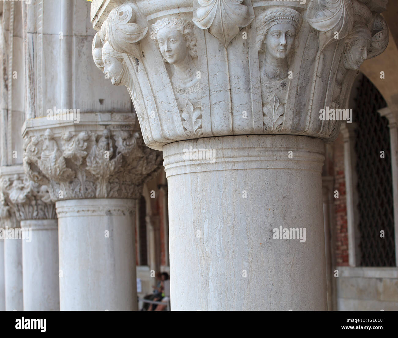 Photo of typical corinthian columns of Venice Stock Photo - Alamy