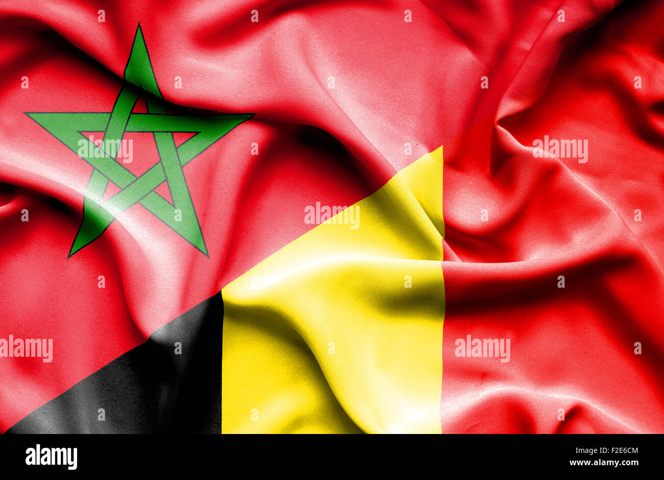 Belgium morocco flag hi-res stock photography and images - Alamy