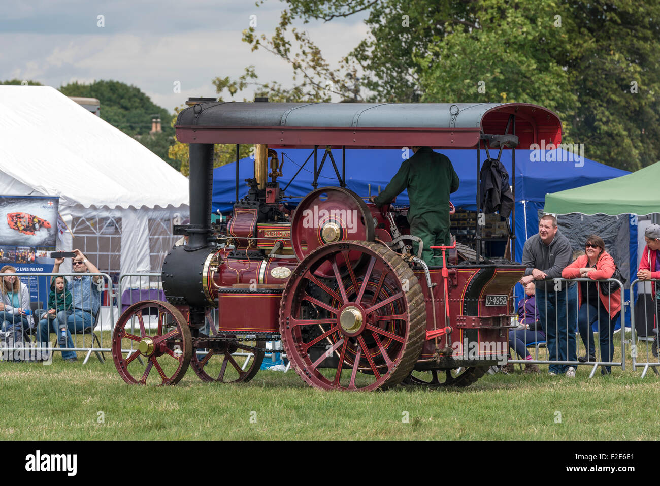 1924 John Fowler steam traction engine Mr Blower at Steam rally and ...